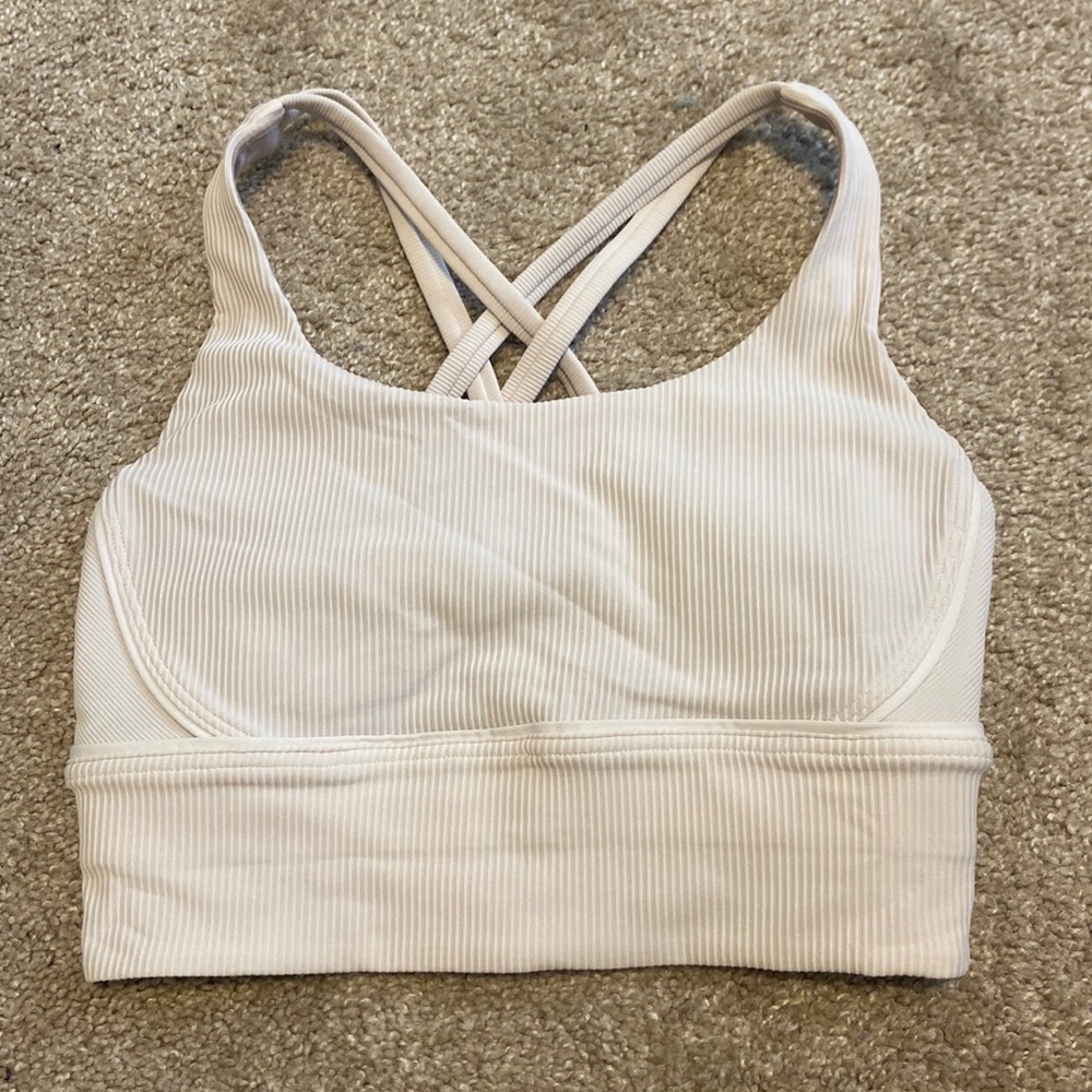 Iululemon Ribbed Energy Long Line Bra - Gem